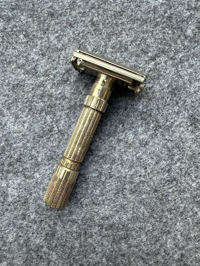 Vintage Gillette Fatboy Adjustable Safety Razor Made in U.S.A. - Etsy