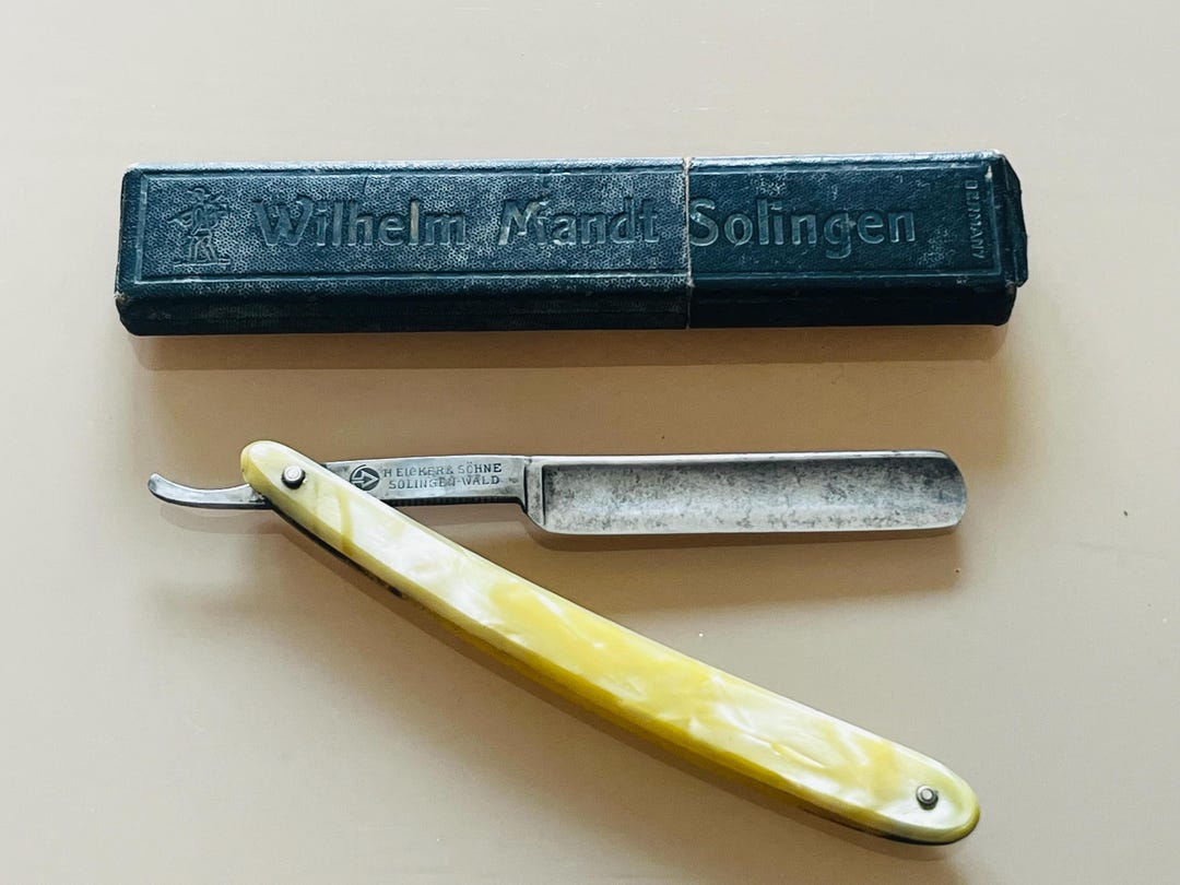 German Straight Razor - Solingen Wald HEARTRING 150 , , HEICKER SÖNHE ...