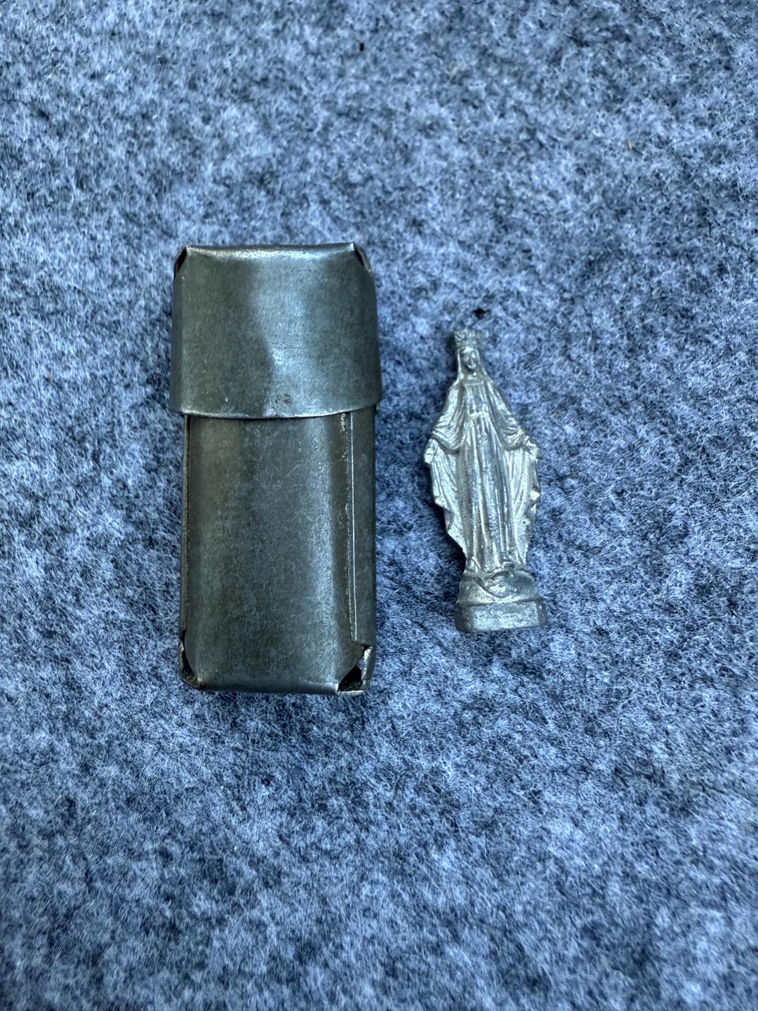 Antique Catholic Pocket Shrine: Virgin Mary Statue - Etsy