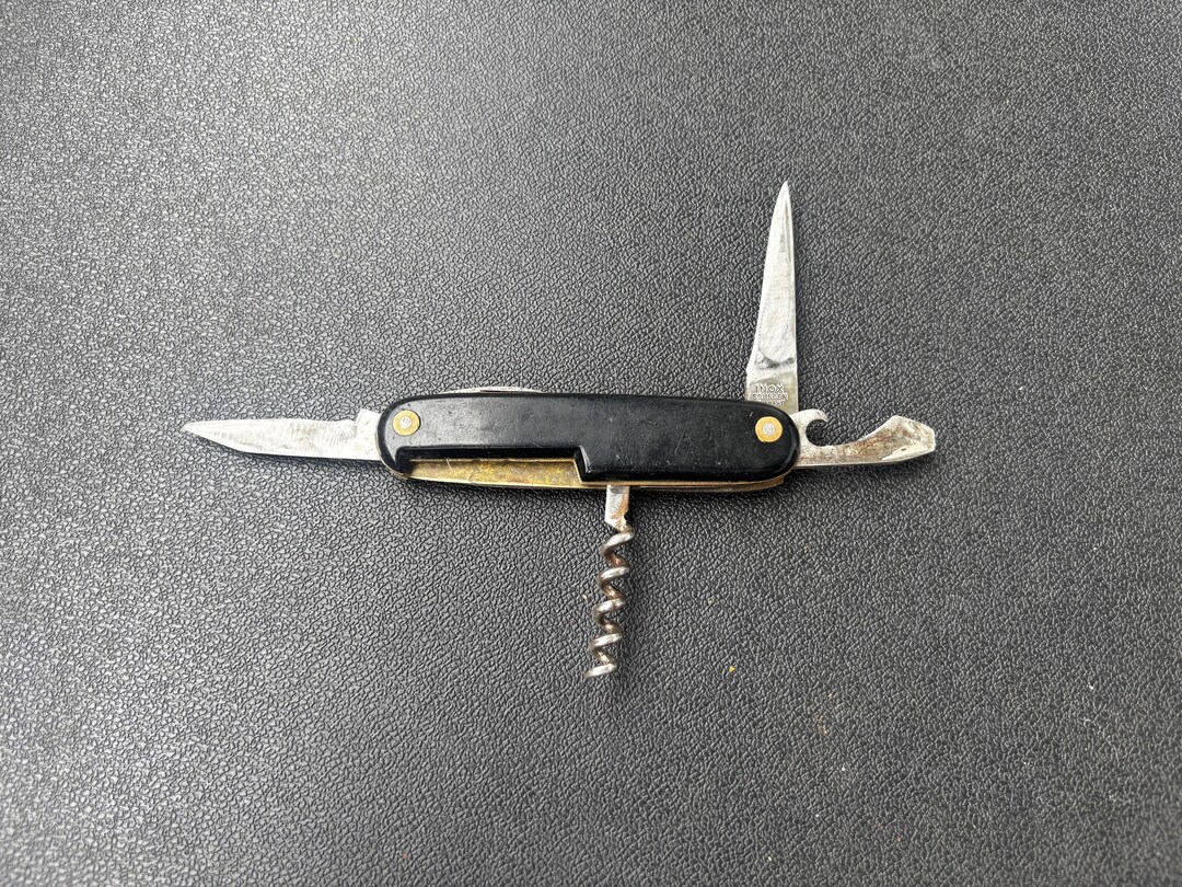 INOX SOLINGEN GERMANY, Vintage - Antique Multifunctional Knife, Hunting ...