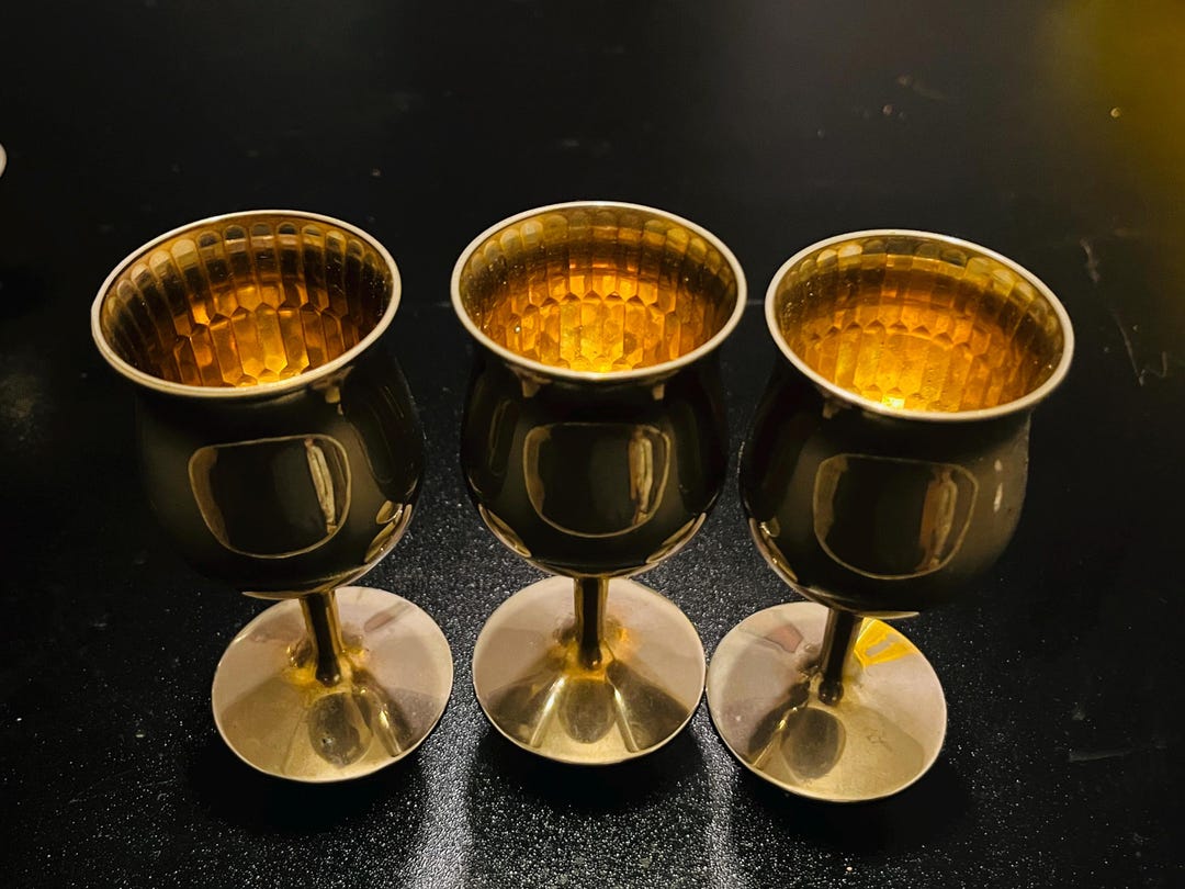 Royal Shot - Vintage Vodka Glasses, Metal, Old England + Gift Set ...