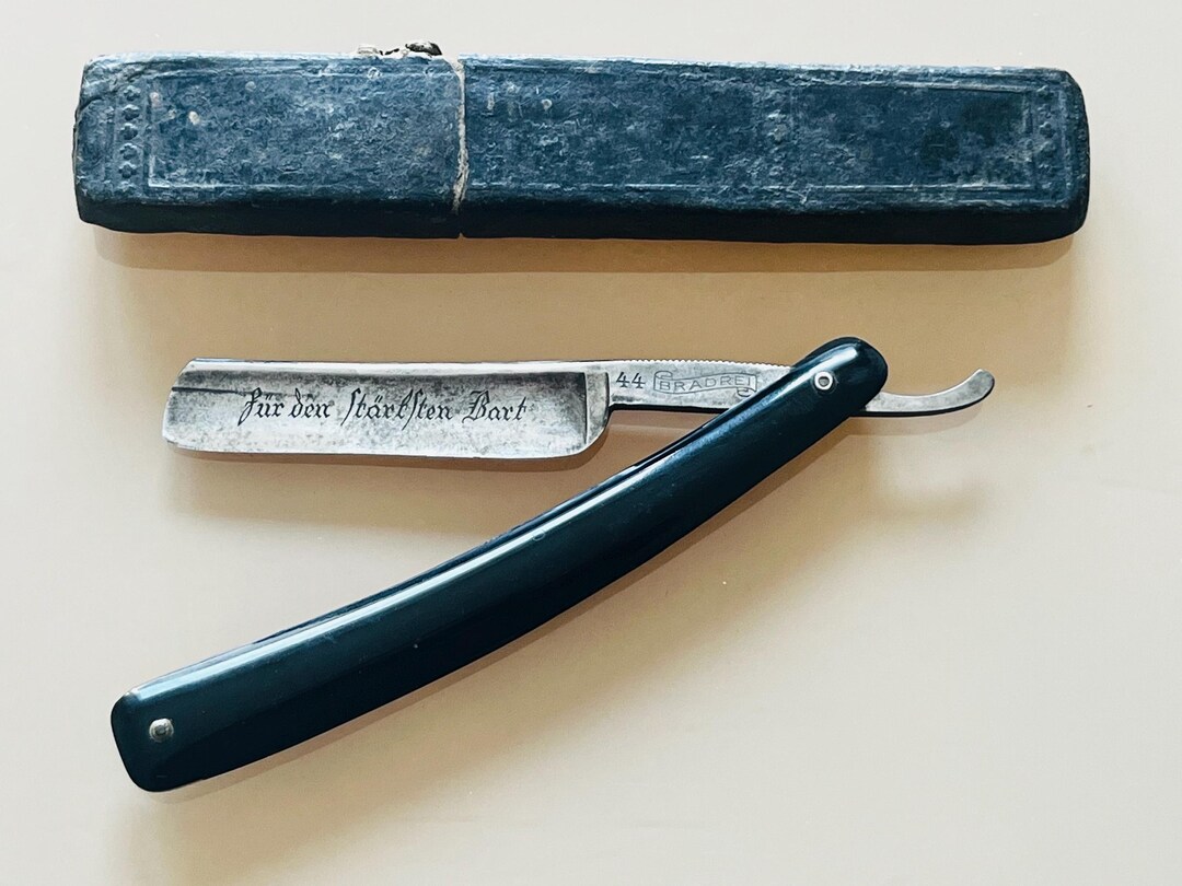German Straight Razor - Solingen BRADREI 44, Garanti - Antikes ...