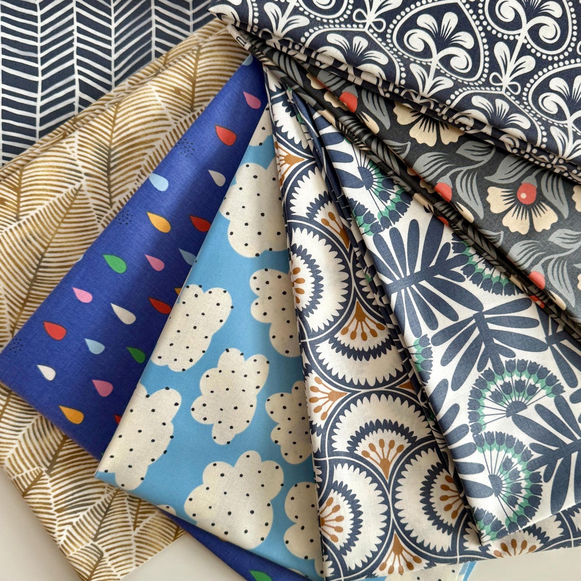 Tropical Leaves Laminated Organic Cotton Fabric, Waterproof Oilcloth ...