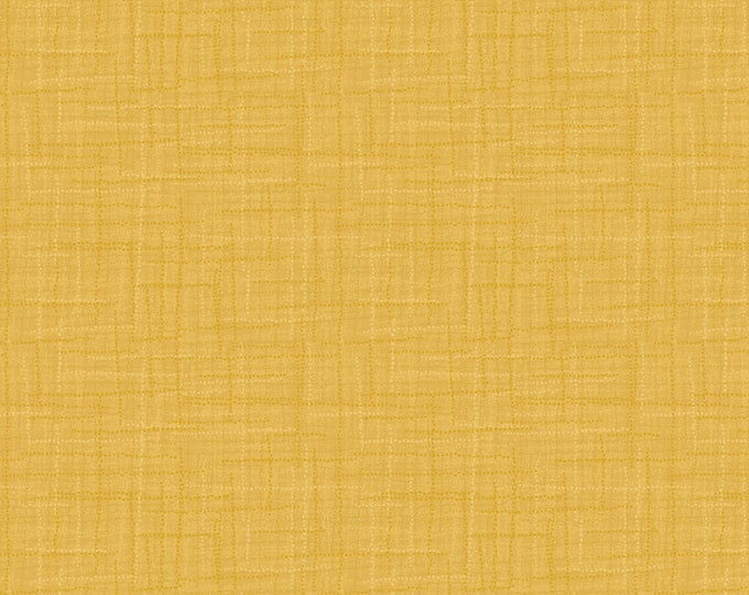 18" X 42" LAMINATED Cotton Fabric Yellow Texture - Grasscloth by Riley ...