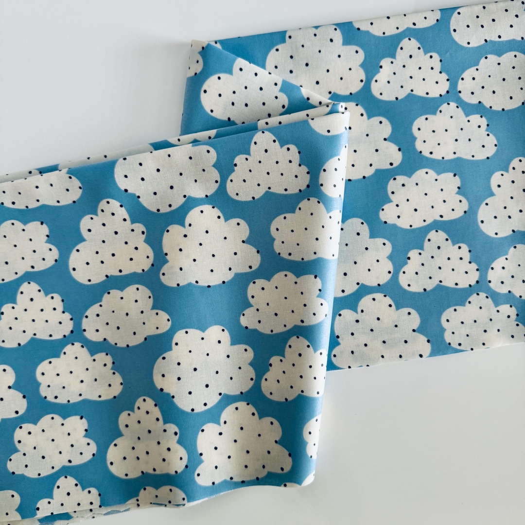 LAMINATED Cotton WIDE 57" With Matte Finish Spotty Sky From Cloud 9 by ...