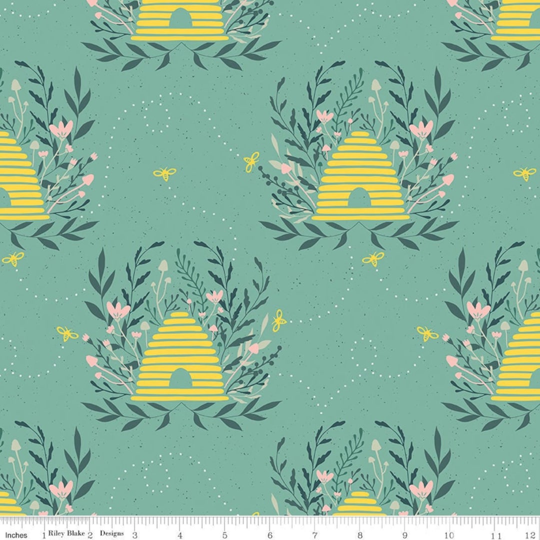 LAMINATED Cotton Fabric by the Half Yard by Riley Blake Designs, Honey ...