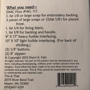 Pattern, the Errand Runner, by Sherri Falls, This and That, Sew It ...