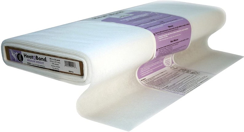 Heat N' Bond Non-woven Medium Wt White Fusible Interfacing 20in Wide ...