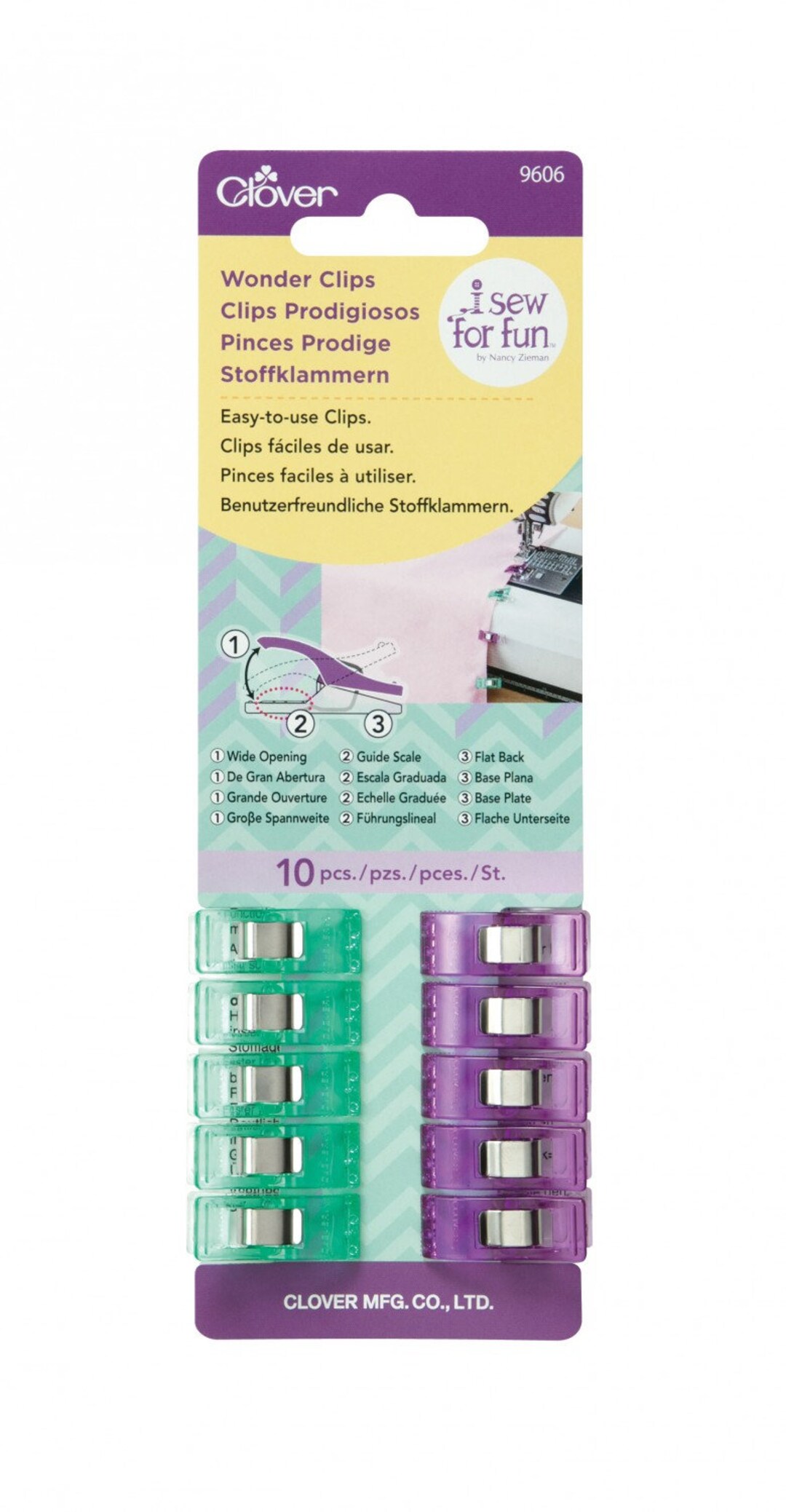 Wonder Clips by Clover Assorted Colors, Sewing Clips, Quilting Clips ...