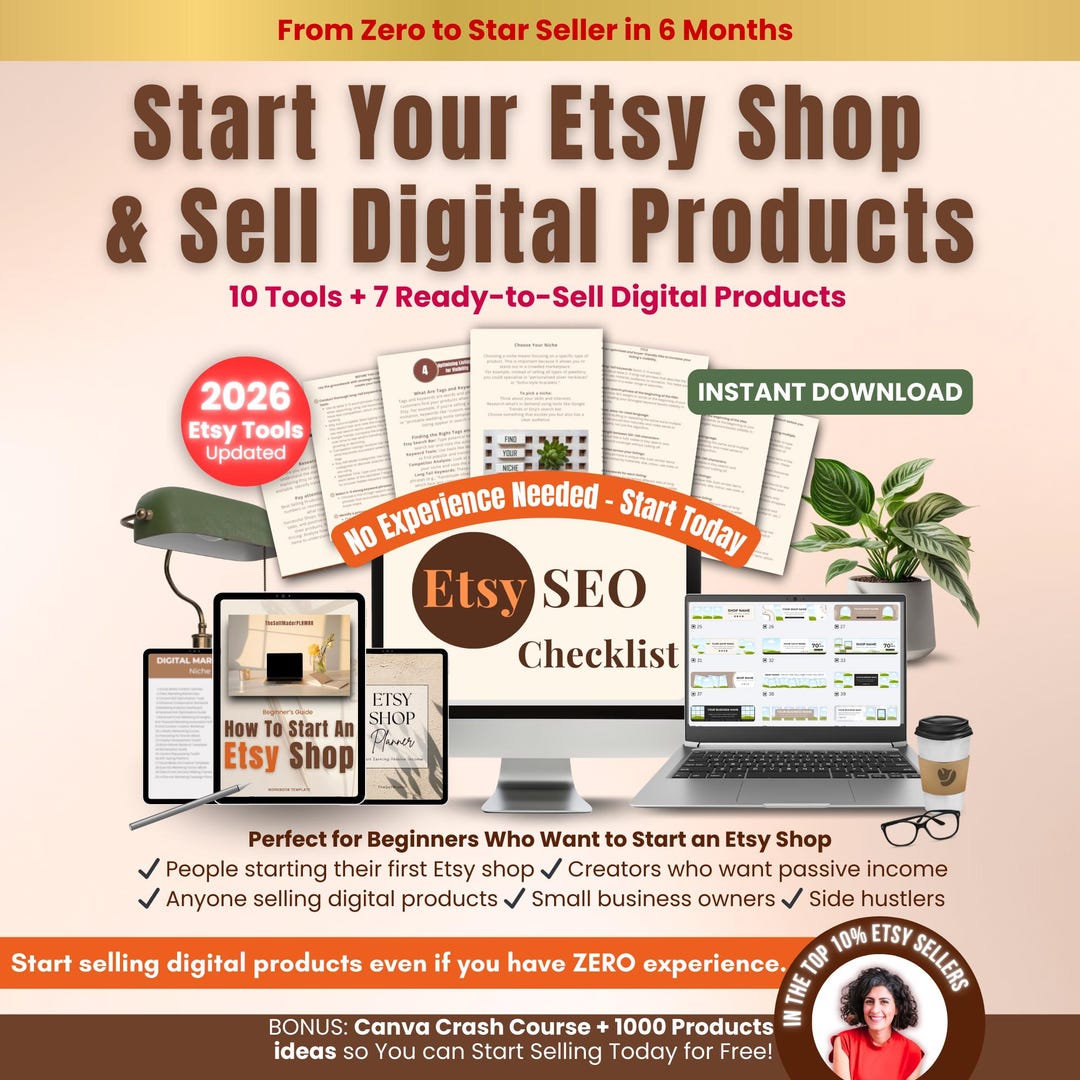 The Ultimate Etsy Shop Kit, 2026 New Etsy Sellers Bundle, Etsy SEO ...