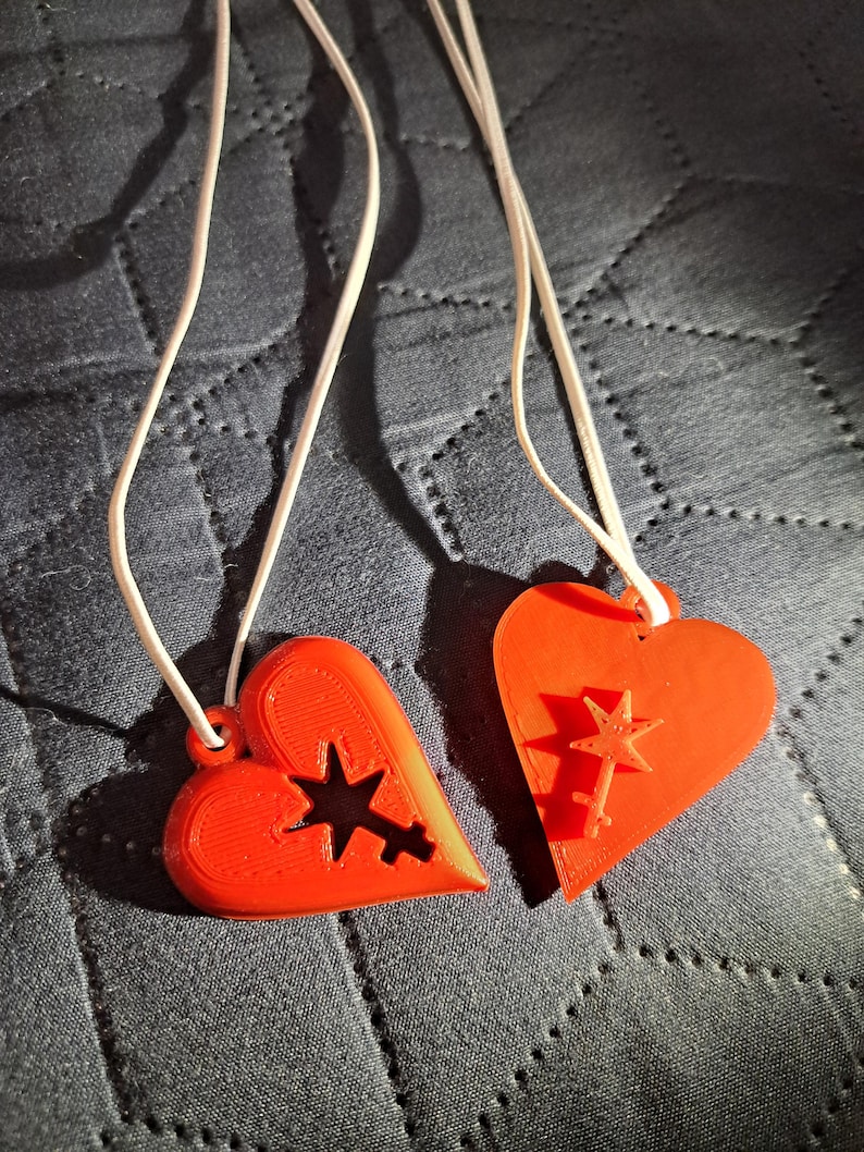 Hearts Made From Folding Halves With Keys. 5 Pcs 3d Model - Etsy