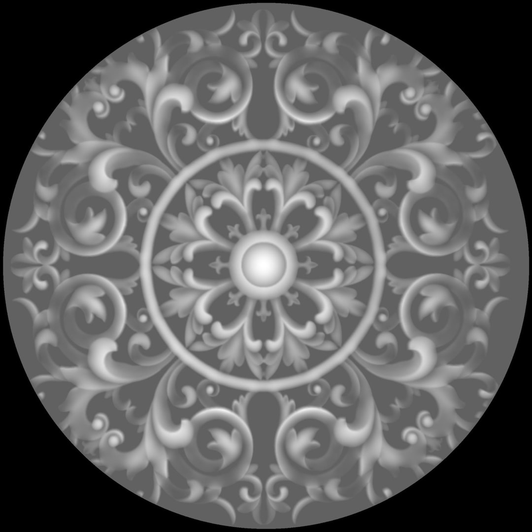 Depth Map Image Laser Engraving Gravering Lasergravering Coin Mønt Mont ...