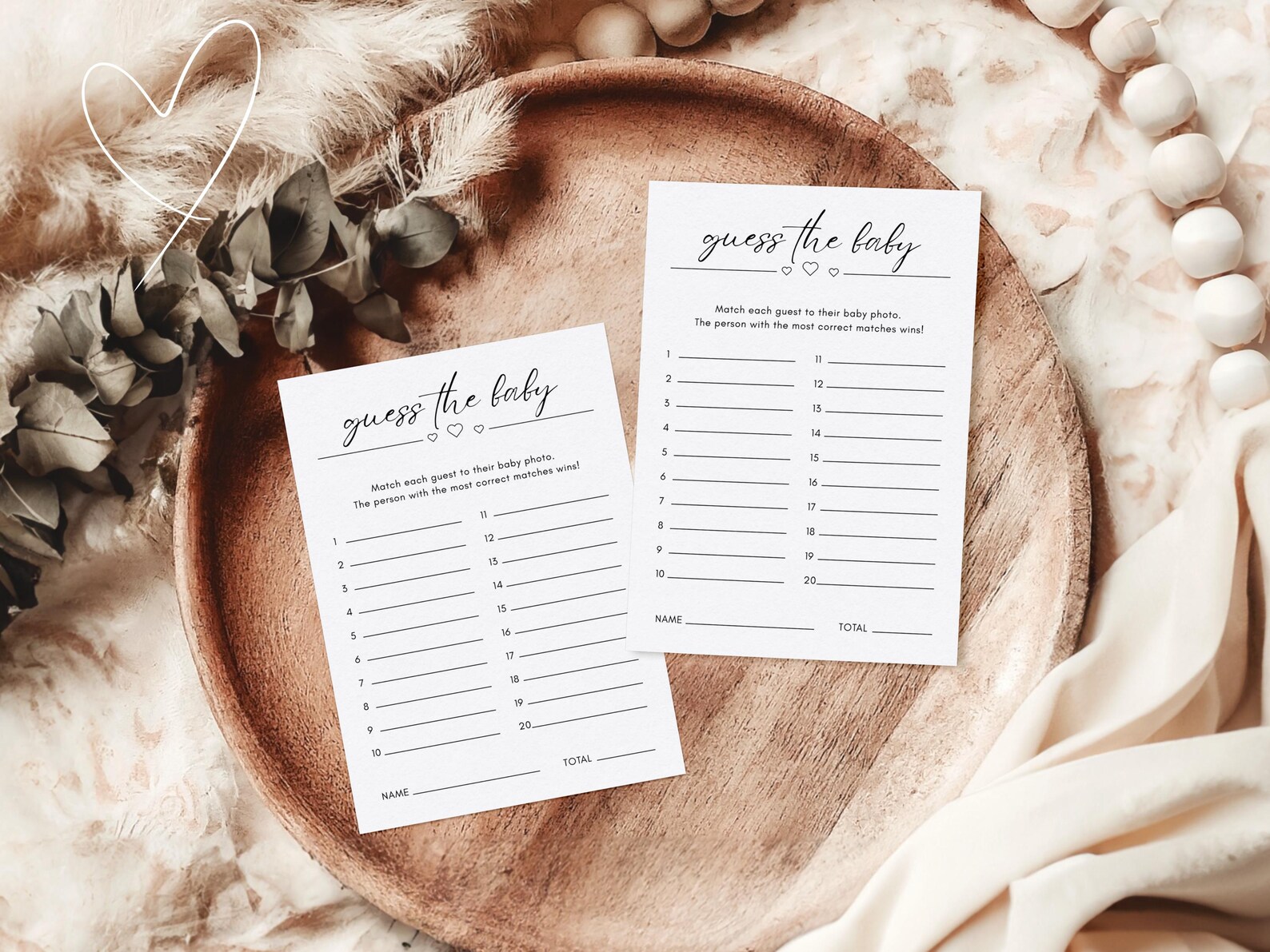 Guess the Baby Game Template, Baby Shower Game Poster Editable Canva ...