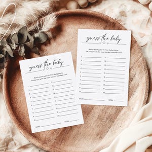 Guess the Baby Game Template, Baby Shower Game Poster Editable Canva ...