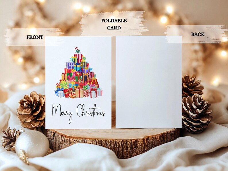 Festive Christmas Card Digital Download Spread Holiday Joy Instantly - Etsy