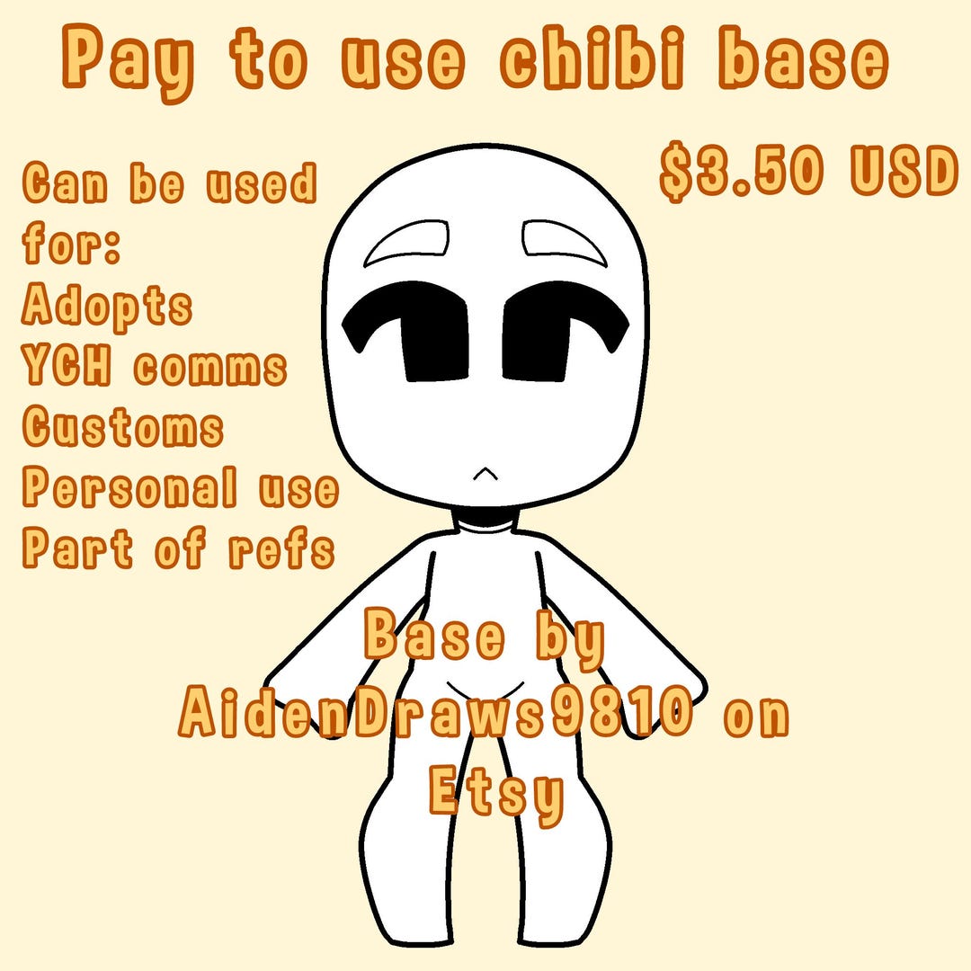 Smol Chibi Base - Etsy