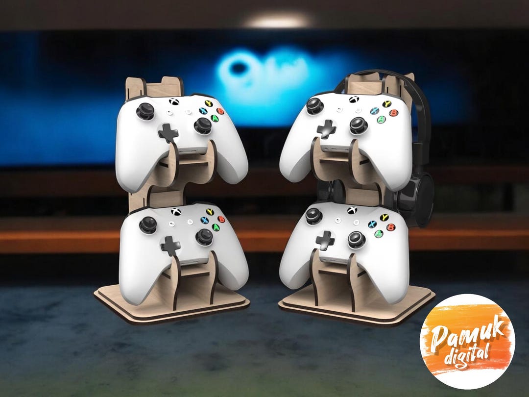 Laser Cut Game Controller Stand Digital File Xbox & Playstation Wooden ...