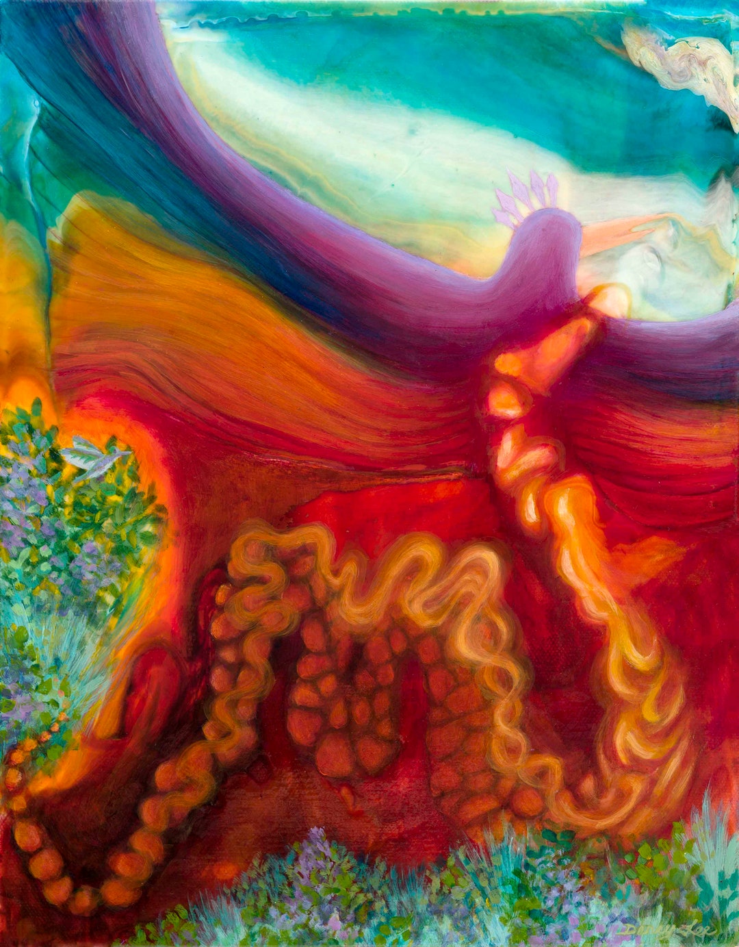 Spiritual Art, Transformation Art Print, Phoenix Art, Empowerment Art ...