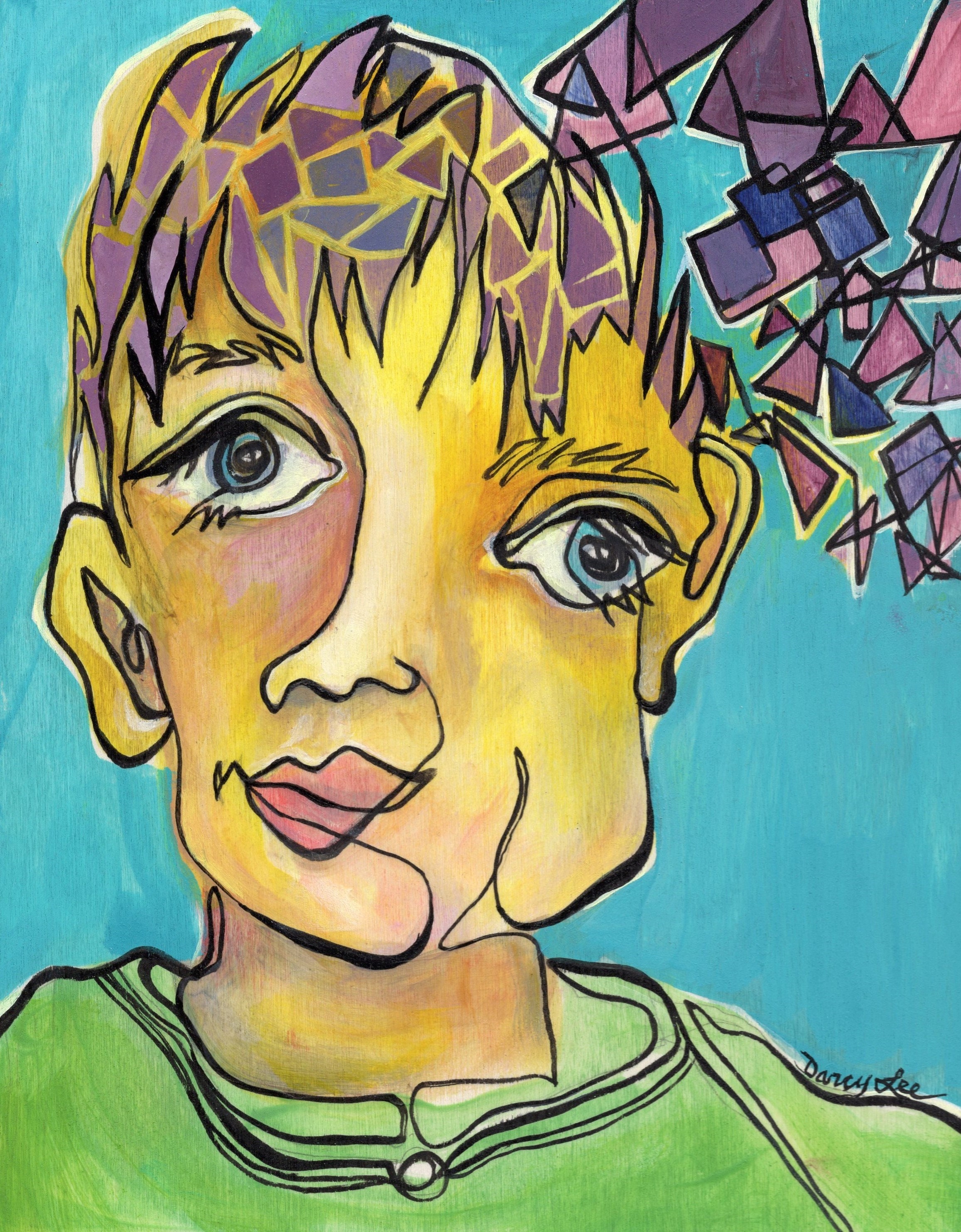 Abstract Portrait Drawing