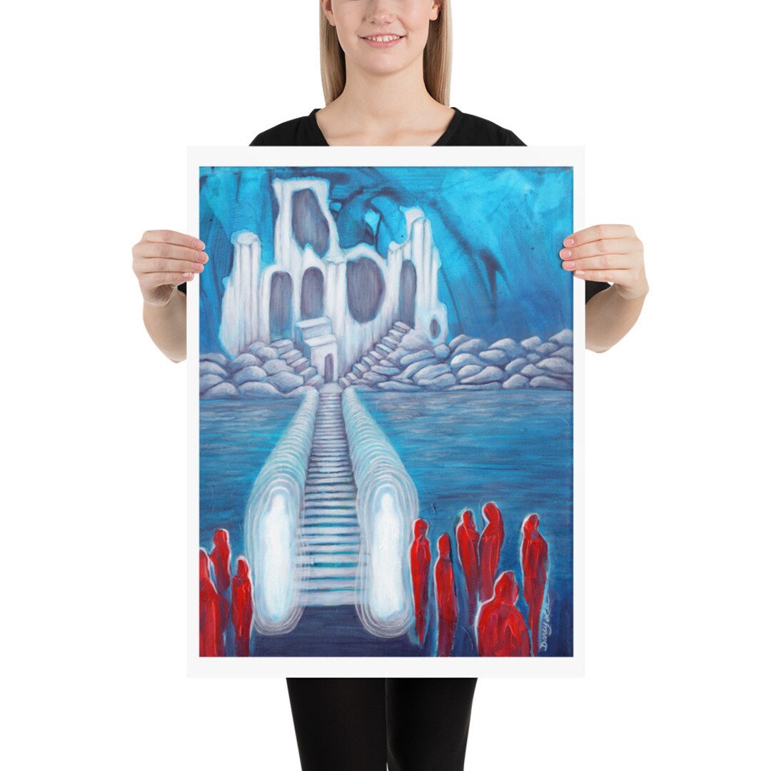 Spiritual Art Large Print, Abstract Figure Art, Figurative Art Print ...