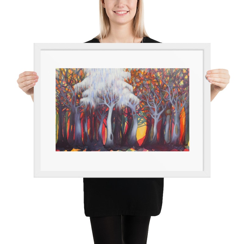 Abstract Forest Art - Etsy