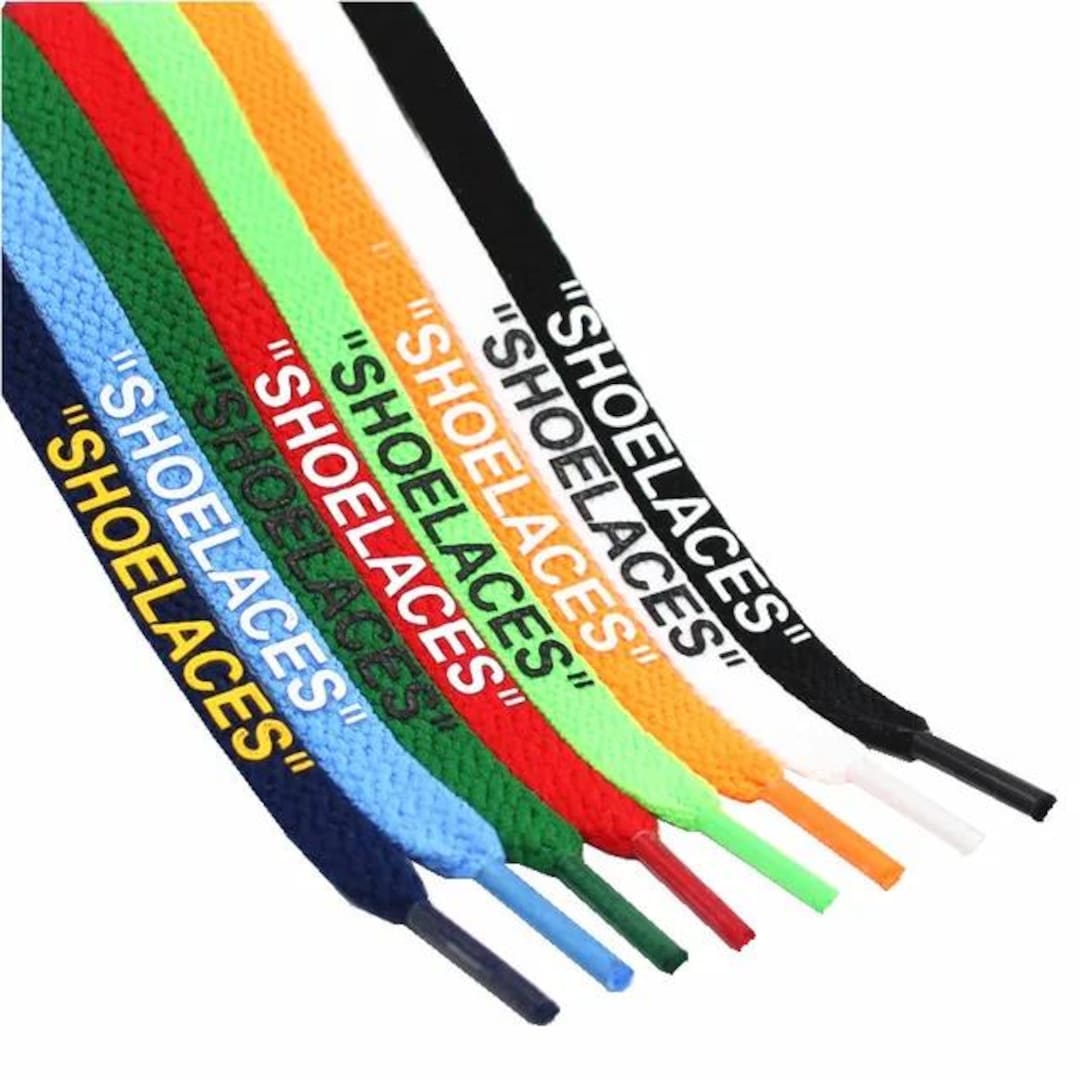 Custom Printed Shoelaces Off-white Style X Supreme Quality. - Etsy