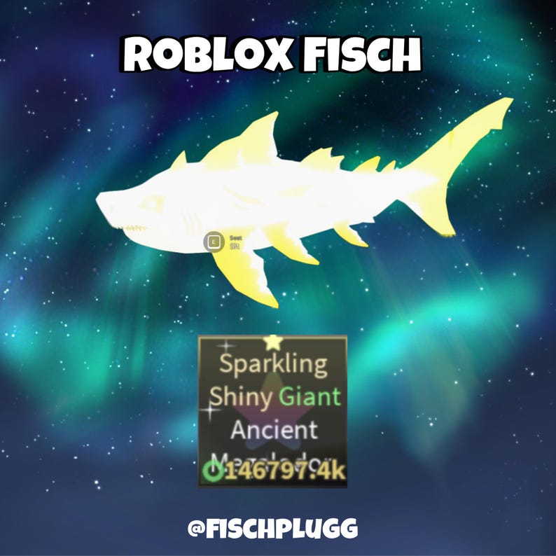 Roblox Fisch SSG Ancient Megalodon - Etsy