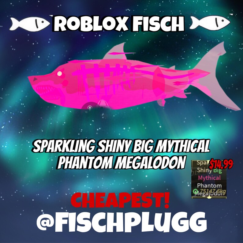 Roblox Fisch SSBM Phantom Megalodon - Etsy