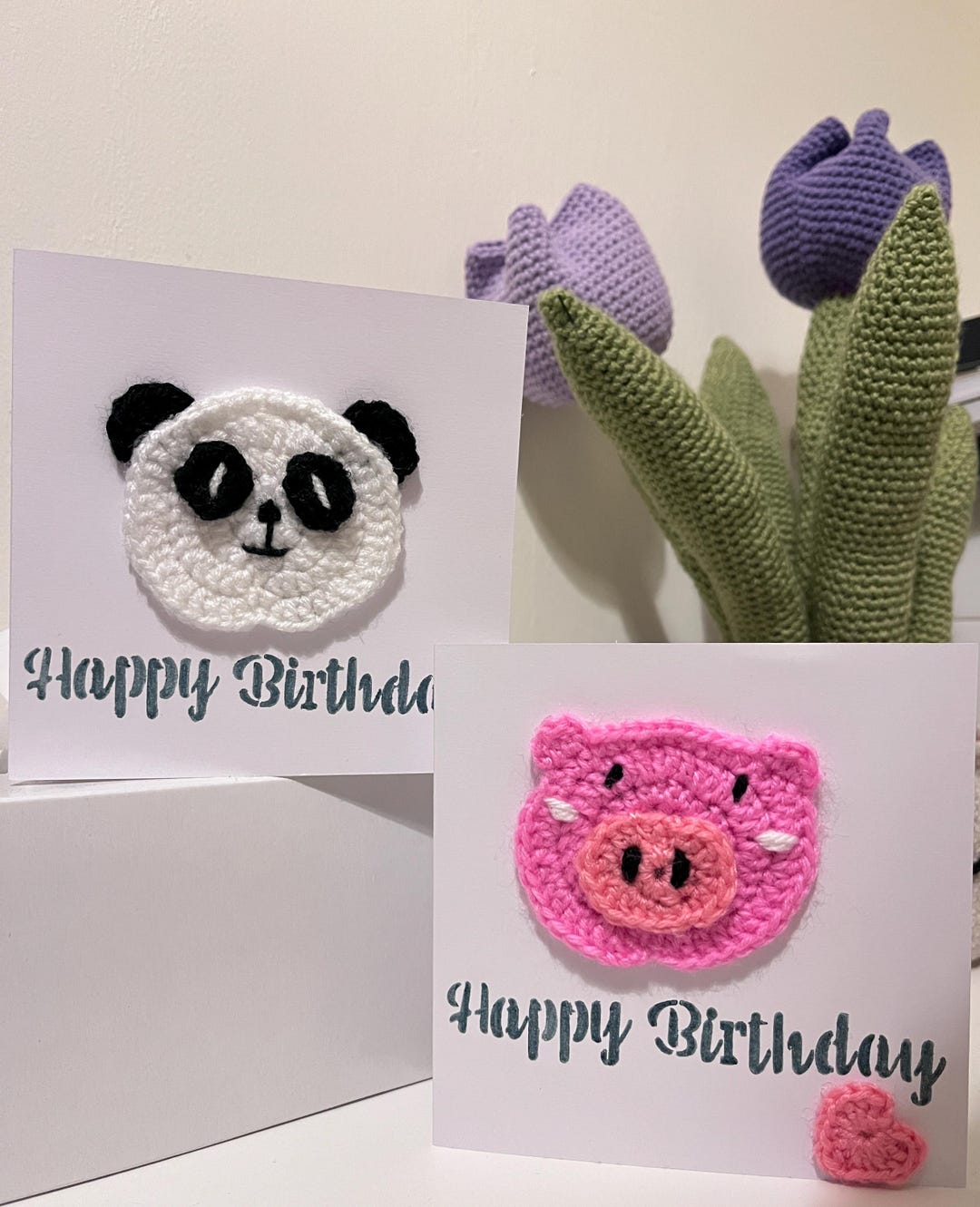 Crochet Card | Birthday Card | Special Card | Heart | Handmade Art ...