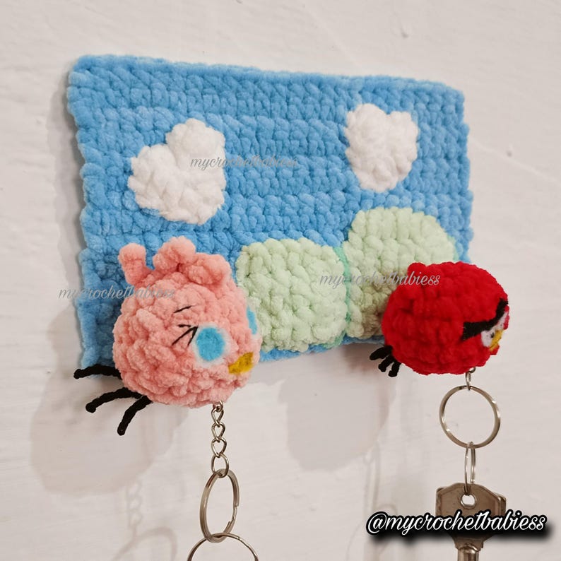 Angry Birds Keychain Amigurumi Crochet Pattern in English / Valentine's ...