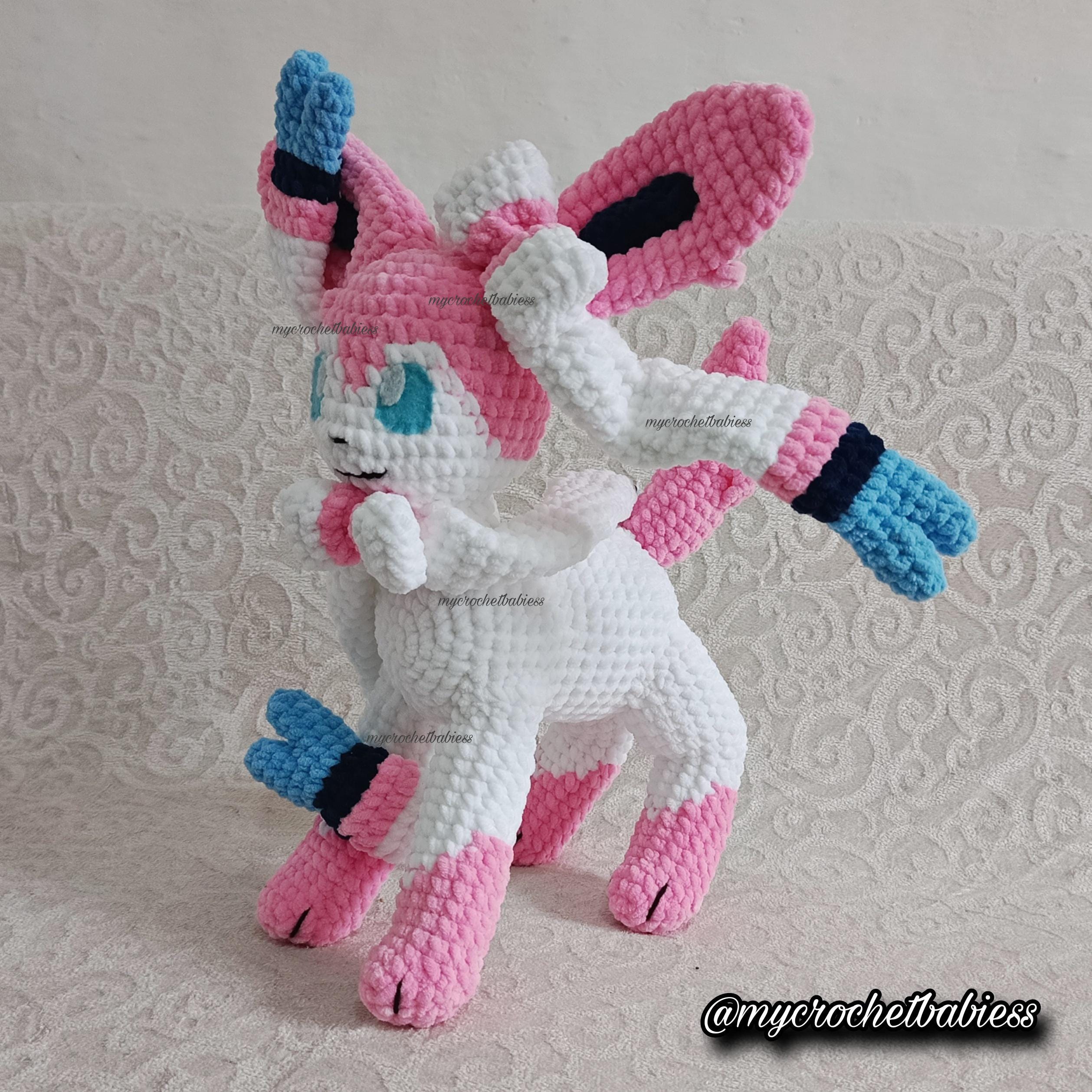 Pokemon Sylveon Amigurumi Crochet Pattern in English / Handmade Pokemon ...