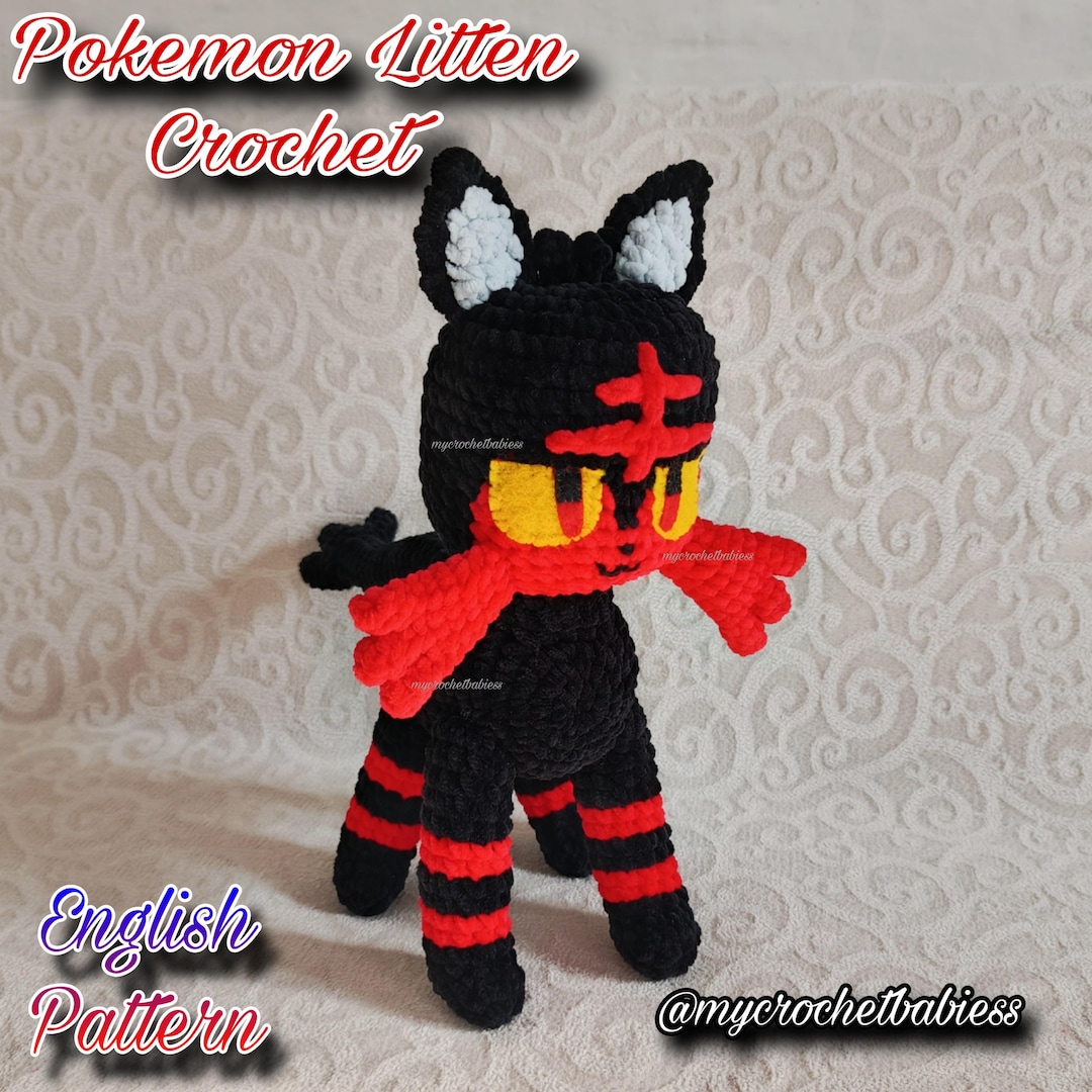 Litten Amigurumi Crochet Pattern/ Pokemon Plush - Etsy