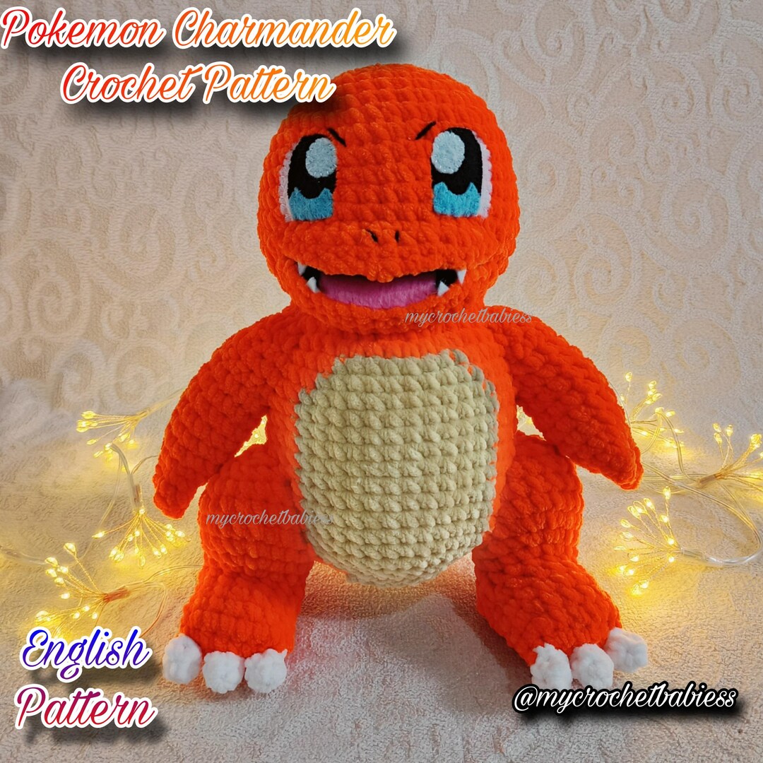Pokemon Charmander Plushie Crochet Amigurumi Pattern in English ...