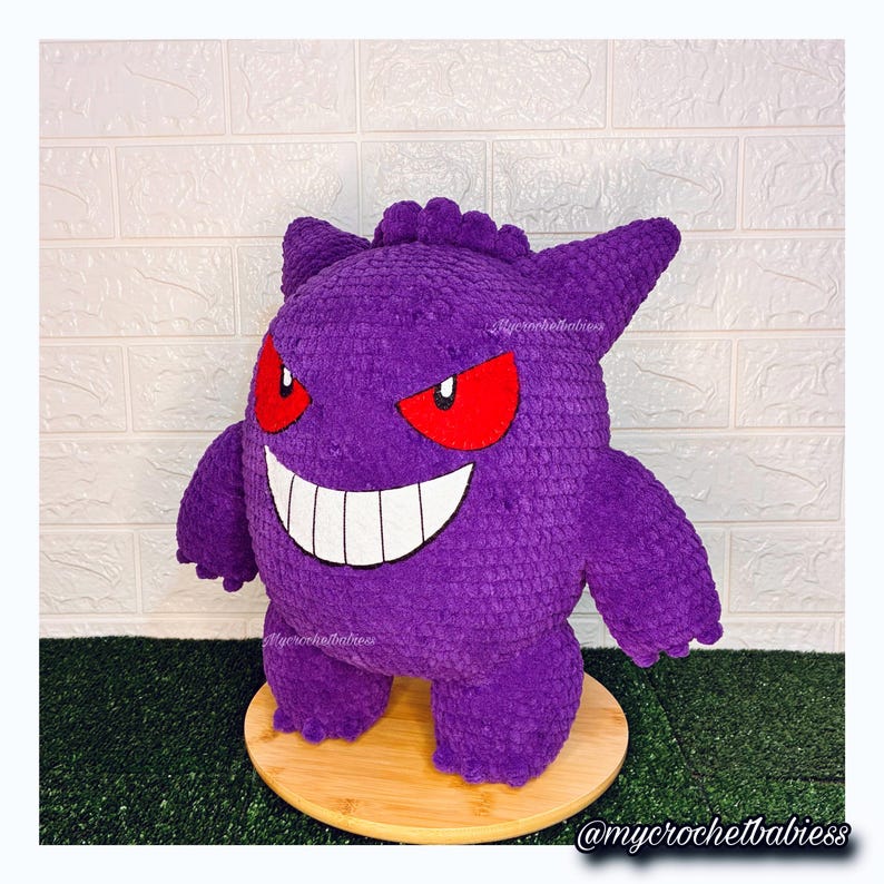 Gengar Crochet Pattern PDF / Ghost Monster Pokemon Plush - Etsy