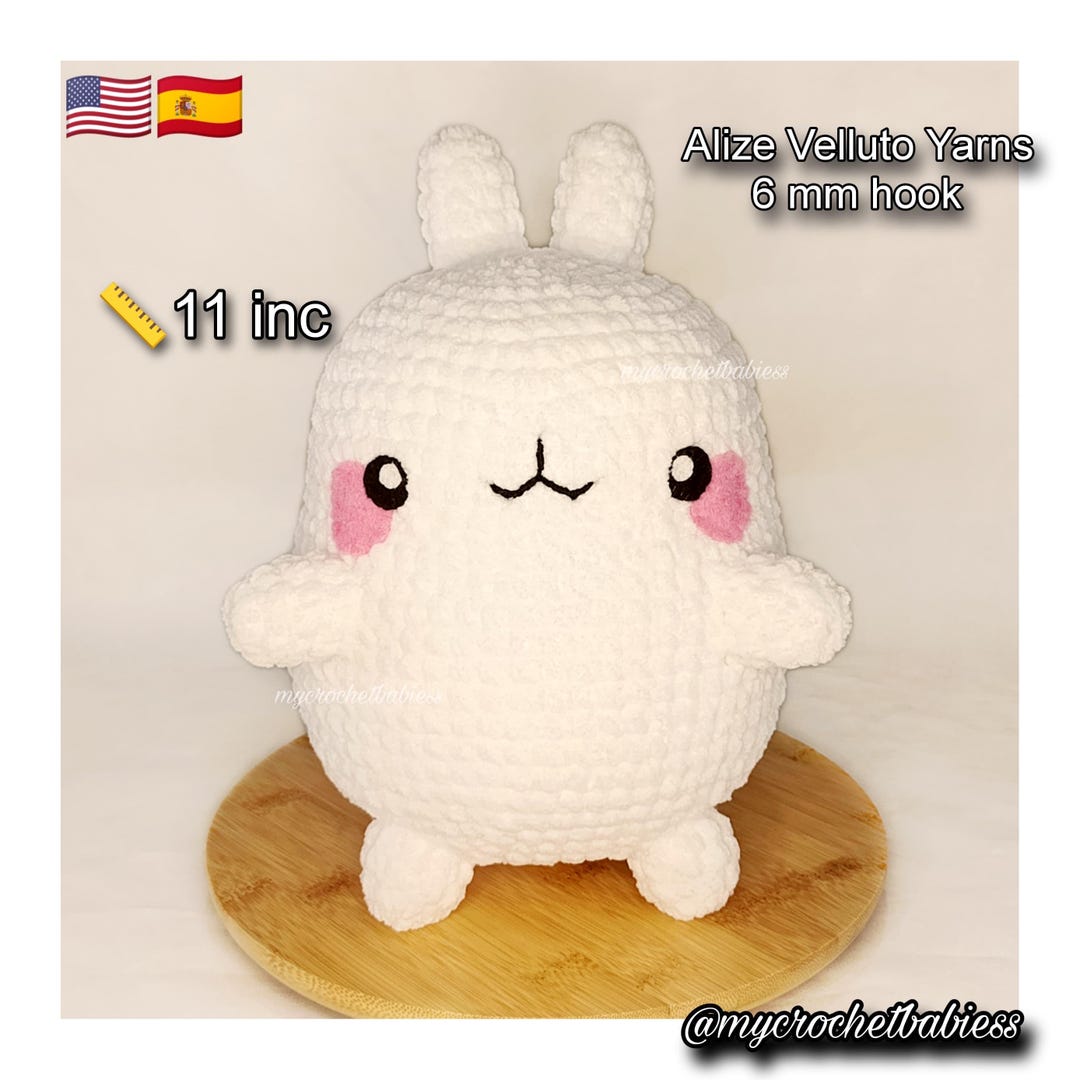 Molang Crochet Amigurumi Pattern / Bunny Handmade Plush - Etsy