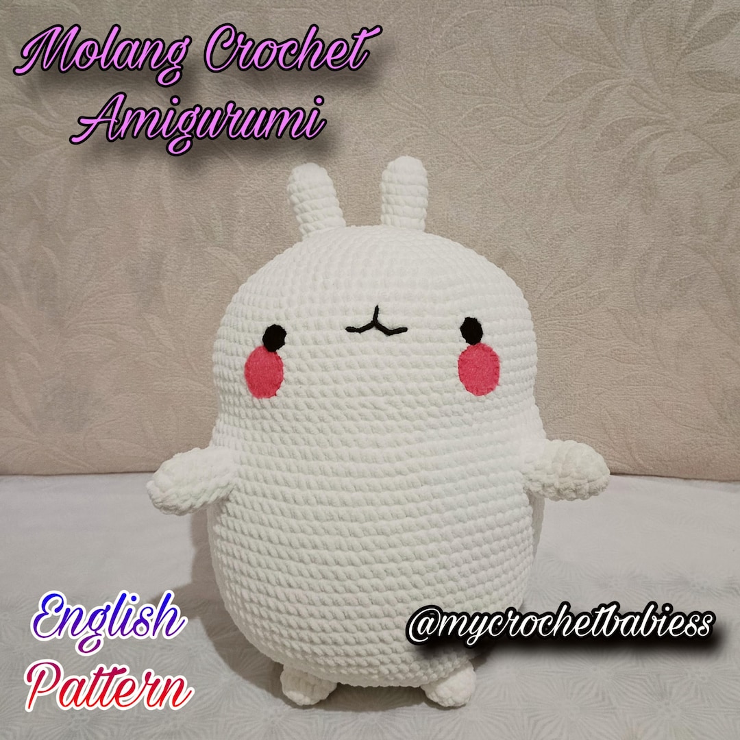 Molang Crochet Amigurumi Pattern in English/ White Plushie Animal ...