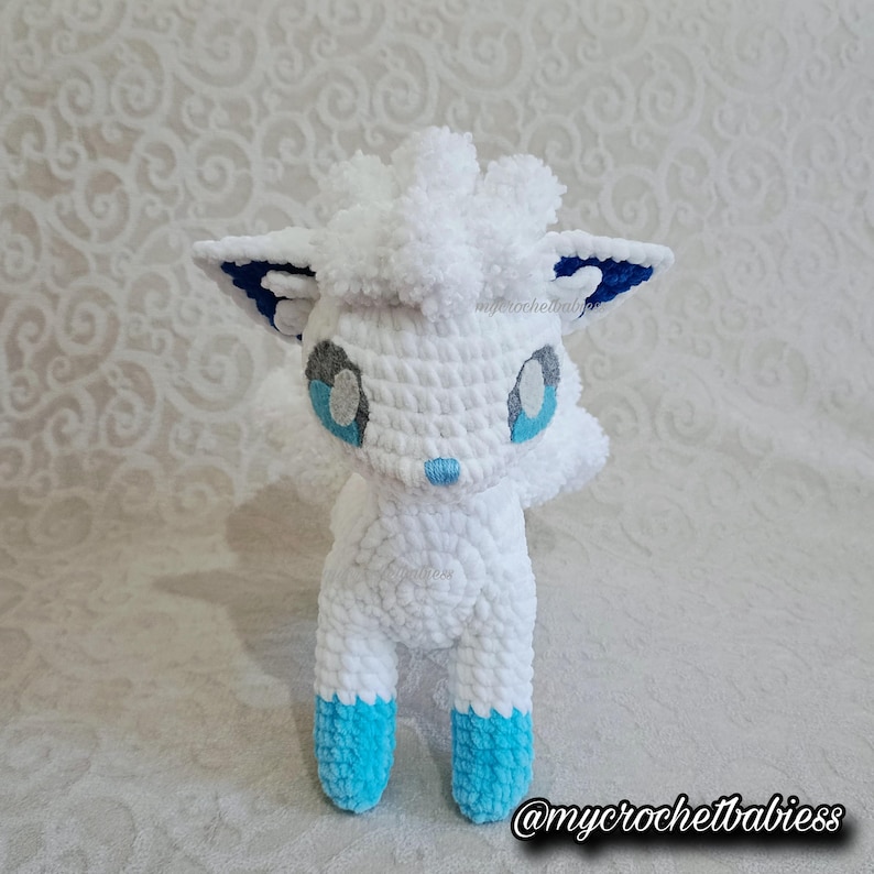 Pokemon Alolan Vulpix Amigurumi Crochet Pattern in English/ Handmade ...