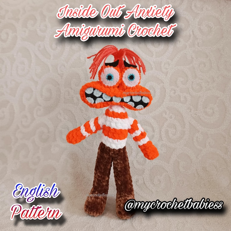 Inside Out Anxiety Amigurumi Crochet Pattern (PDF) - Etsy Canada