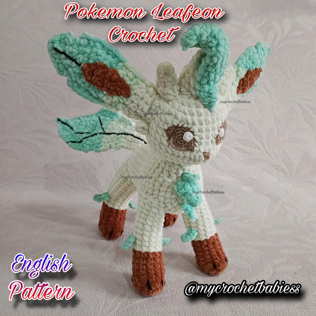 Leafeon Amigurumi Crochet Pattern: Eevee Evolution (PDF Pattern) - Etsy