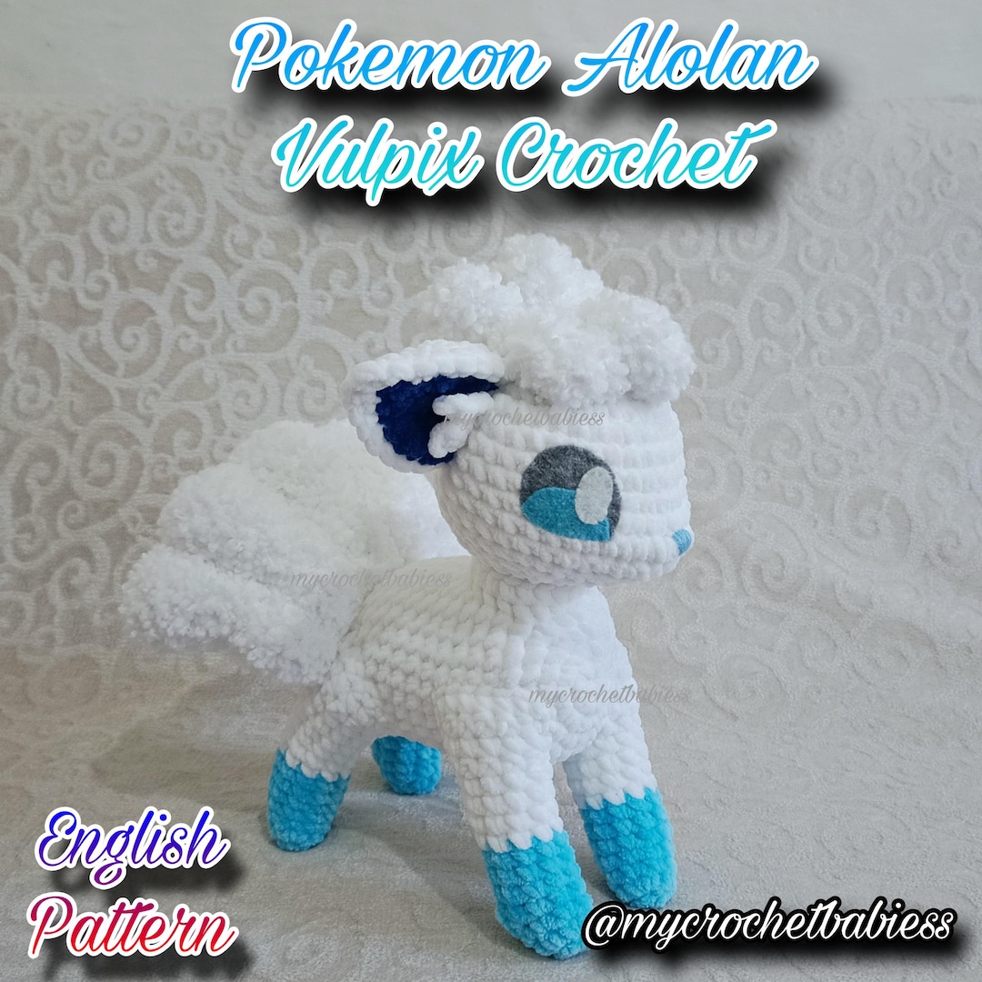 Pokemon Alolan Vulpix Amigurumi Crochet Pattern in English/ Handmade ...