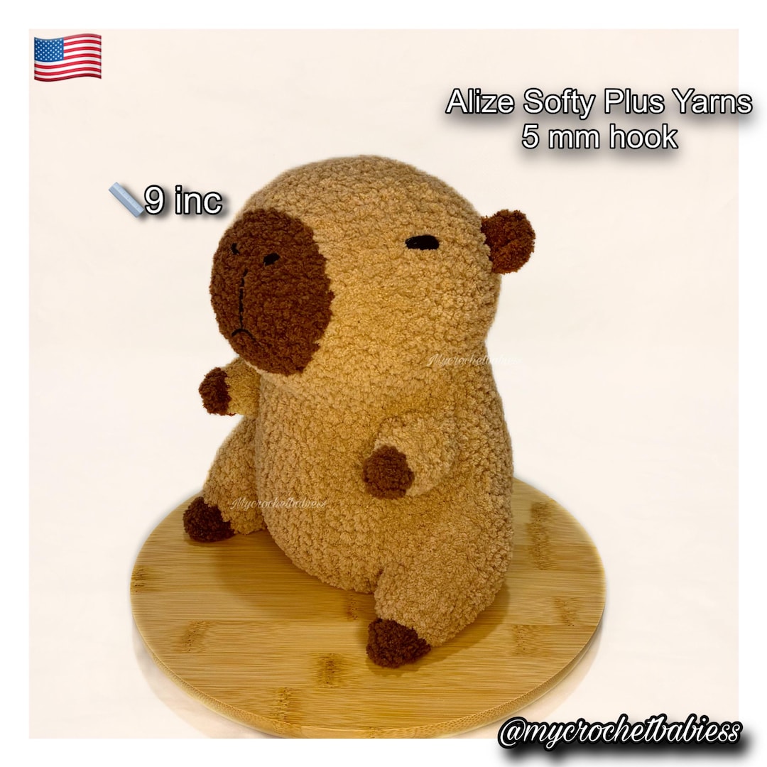 Capybara Amigurumi Crochet Pattern/ Snuggle / Sploot Series - Etsy