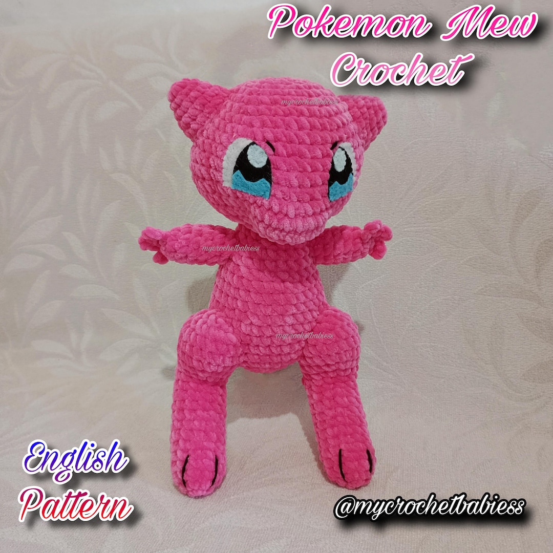 Pokemon Mew Crochet Amigurumi Pattern in English/ Legendary Pokemon ...
