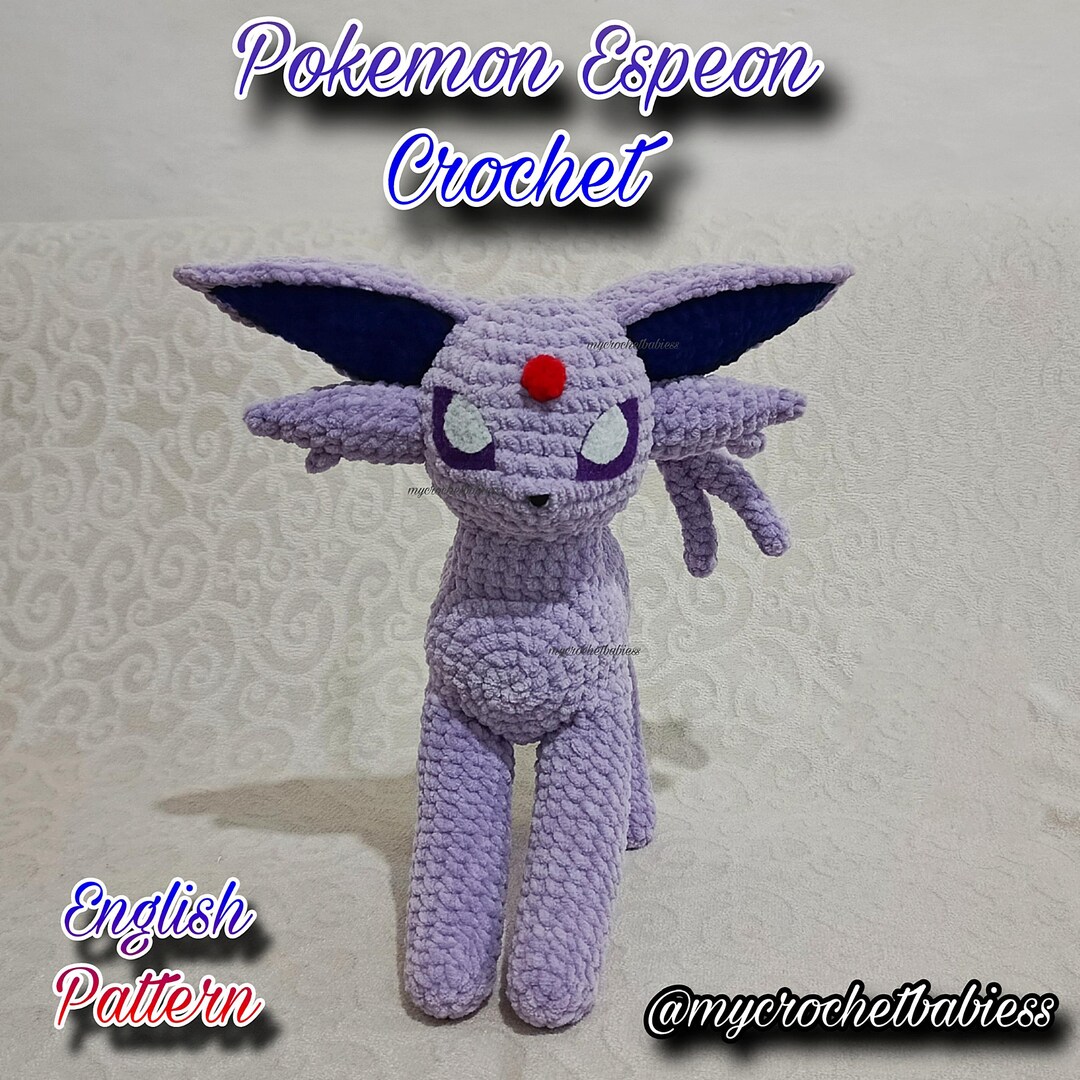 Pokemon Espeon Amigurumi Crochet Pattern in English /handmade Pokemon ...