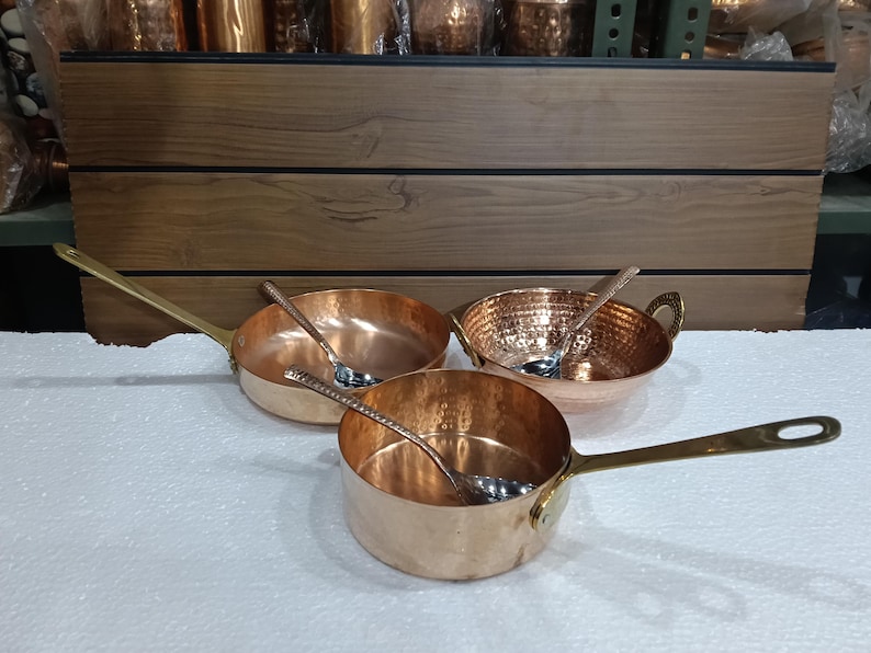 Handmade Pure Copper Cookware Set – Artisan Kitchen Pots and Pans - Etsy