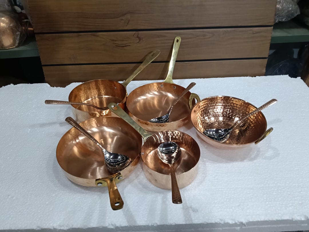Handmade Pure Copper Cookware Set – Artisan Kitchen Pots and Pans - Etsy