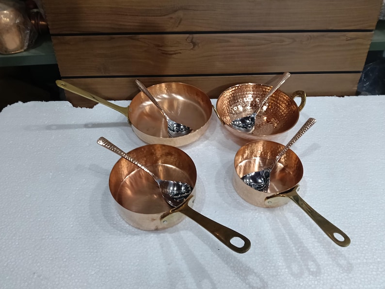 Handmade Pure Copper Cookware Set – Artisan Kitchen Pots and Pans - Etsy