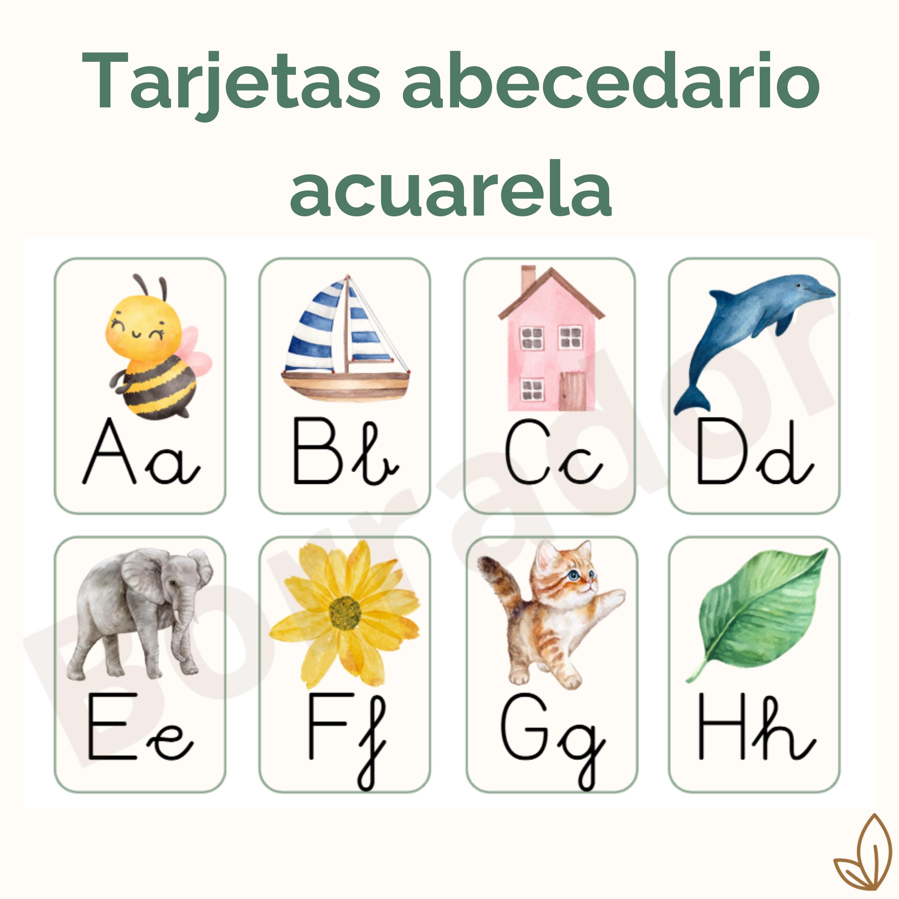 Printable Alphabet. Spanish Alphabet Cards to Promote Literacy Learning ...