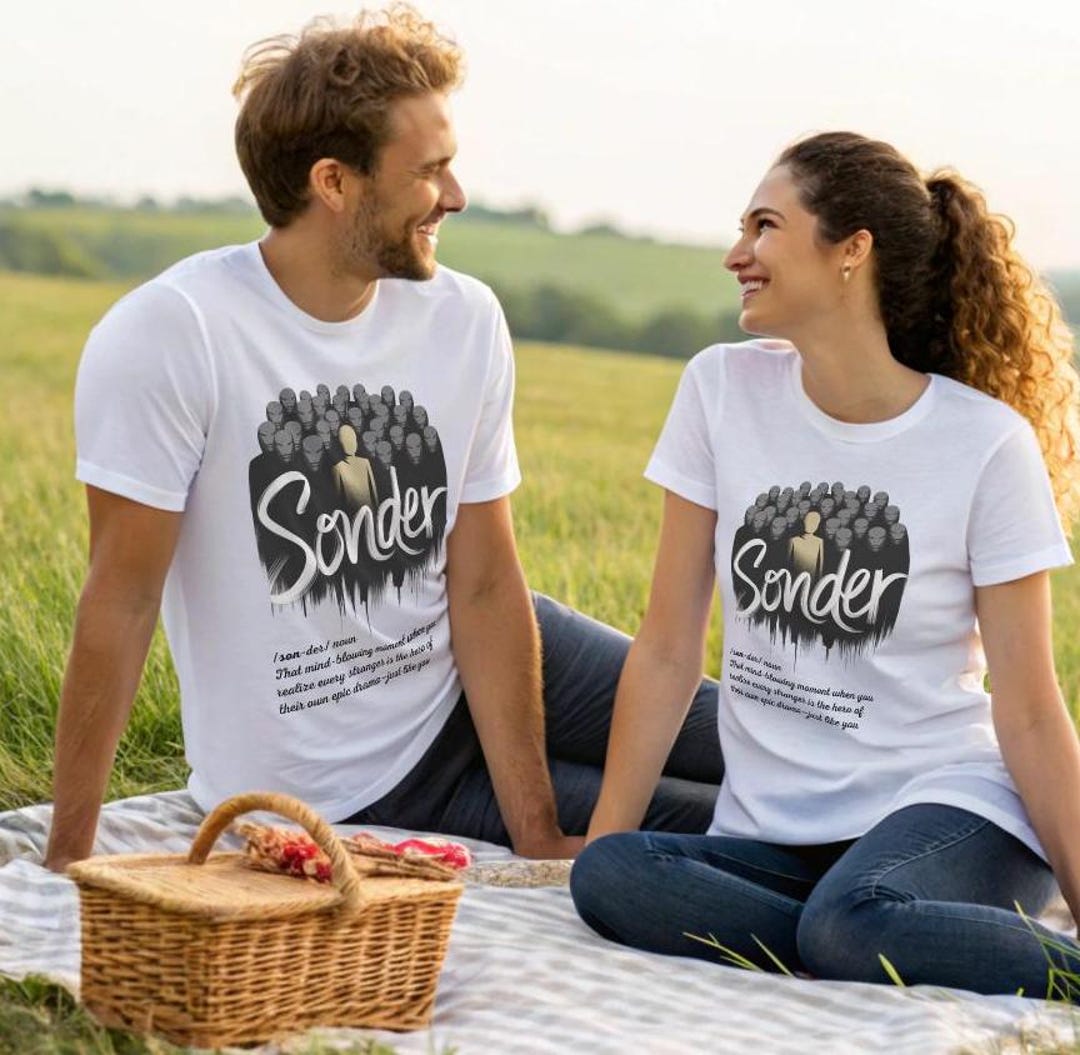 Sonder Definition T-shirt, Empathy Crowd Silhouette, Inspiring Message ...