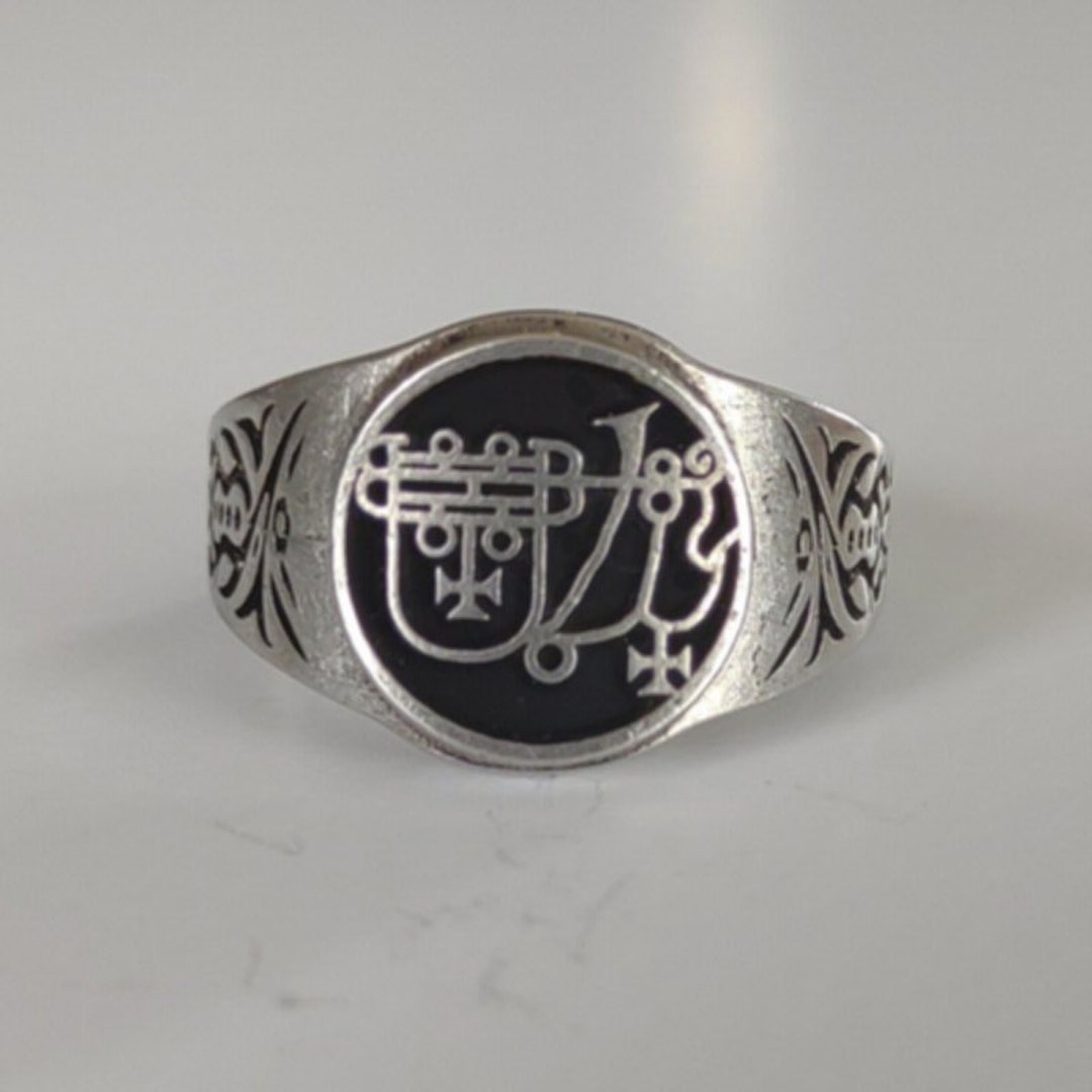 Duke Bathin Goetia Ring-solomon Key Satan Satanist Seal - Etsy
