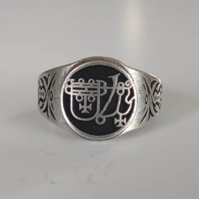 Duke Bathin Goetia Ring-solomon Key Satan Satanist Seal - Etsy
